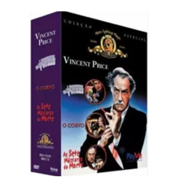 Box Vincent Price – Coleção Playarte – 3 Dvd’s – Bazani House Geek Store